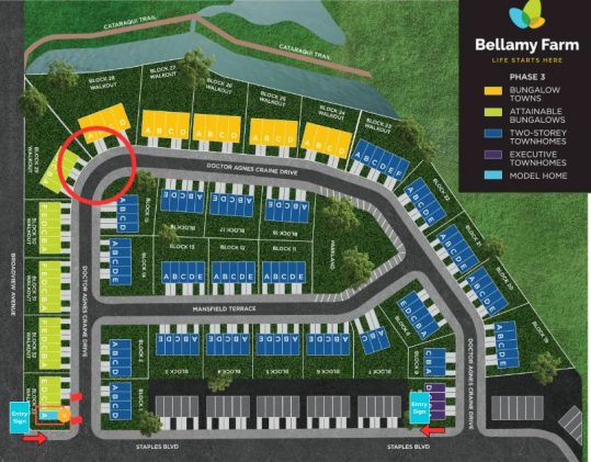 Bellamy Farm Subdivision Ribbon Cutting Set for May 27